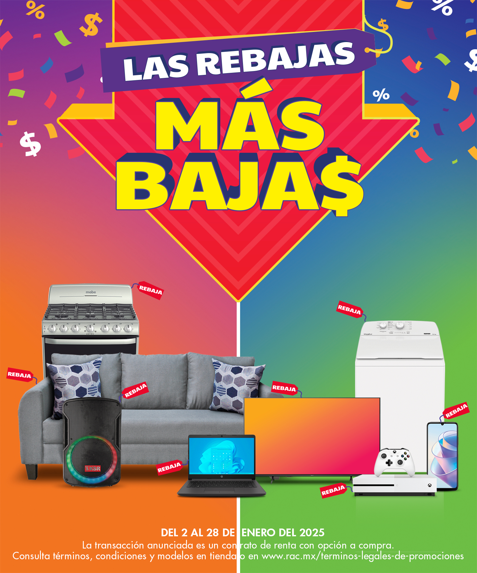 RAC® para amueblar y equipar rentando con opción a compra